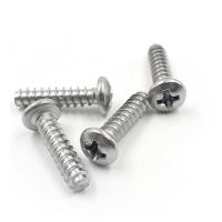 China Round Head Tapping Screws Low Flat Head Cross Recessed Thread Forming Screws for Plastic for sale