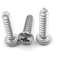 China Round Head Tapping Screws Low Flat Head Cross Recessed Thread Forming Screws for Plastic for sale