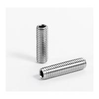 China Plain Polished Stainless Steel Hexagon Socket Set Screws DIN916 Hexagon Socket Set Screw for sale