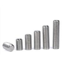 China Plain Polished Stainless Steel Hexagon Socket Set Screws DIN916 Hexagon Socket Set Screw for sale