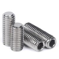 China Plain Polished Stainless Steel Hexagon Socket Set Screws DIN916 Hexagon Socket Set Screw for sale