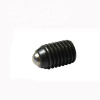 China Carbon Steel Black Oxide Ball Plunger Screw Headless Slotted Ball Point Set Screw for sale