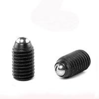China Carbon Steel Black Oxide Ball Plunger Screw Headless Slotted Ball Point Set Screw for sale