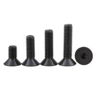 China DIN EN ISO 10642 Countersunk Head Screws Black Oxide M5 M6 Carbon Steel Screw for sale