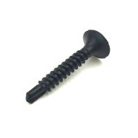 China Flared Head Drywall Screw Black Scale Drill Tail Screw Cross Countersunk Head Plasterboard Nail for sale