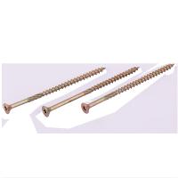 China Double Coutnersunk Torx CSK Chipboard Screw Yellow Type 17 Torx Multi Purpose Wood Screws for sale