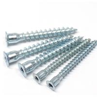 China Carbon Steel Black Zinc Plated Countersunk Furniture Wood Hex Socket Head Confirmat Screw for sale