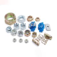 China Solar Fastener Zinc Plated Carbon Steel Combo Nut Washer Channel Nut Strut Channel Nuts With Plastic Wing for sale
