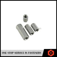 China Stainless Steel 304 316 Long Connector Thread Nut DIN6334 Hex Coupling Nut for sale