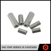 China Stainless Steel 304 316 Long Connector Thread Nut DIN6334 Hex Coupling Nut for sale