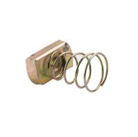China Yellow Zin Stainless Steel Channel Spring Nut Square Nut With Spring for sale
