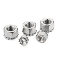 China Stainless Steel  K Nut Kep Nut K Nuts With Toothed Washer for sale