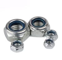China DIN985 Stainless Steel Security Round Lock Ring Nut / Nylon Insert Lock Nut for sale