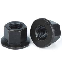 China Grade 8 Black Oxide Coating Large Hexagon Flange Nuts for sale