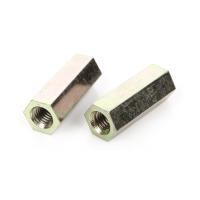 China Color Zinc Plated Long Hex Coupling Nuts DIN6334 Hex Long Nut Connecting Nut for sale