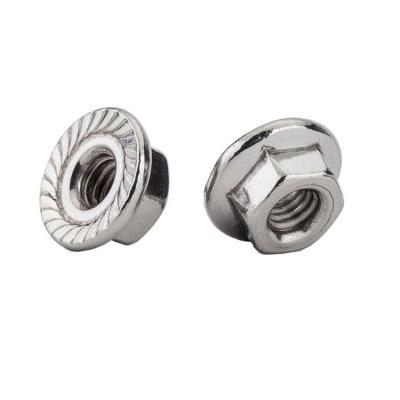 China DIN6923 Hex Flange Nuts, Hex Serrated Flange Nut for sale