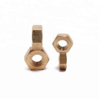 China Precision DIN 934 M42 EN24034 Brass Hex Nuts for sale