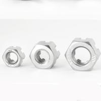 China GB6178 Stainless Steel Hexagon Slotted And Castle Nut 18-8 Stainless Steel DIN935 Slotted Hex M16 Castle Nuts for sale