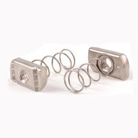 China Stainless Steel Spring Nut Channel Nuts With Long Spring for sale