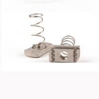 China Stainless Steel Spring Nut Channel Nuts With Long Spring for sale