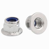 China DIN 6926 Stainless Steel M6 M8 Flange Nylon Nut Nylon Insert Hex Flange Nuts for sale