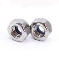 China GB889 Stainless Steel DIN982 Hex Nylon Insert Lock Nut ISO7040 Nylon Insert Lock Nut Prevailing Torque Type Hexagon Nuts for sale
