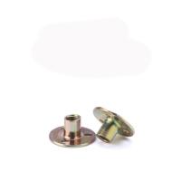 China Colour Zinc Three Hole Round Nut Lock Tee Nut M6 M8 M10 Three Hole Round Base Lock Nut for sale