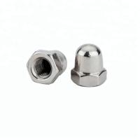 China Nickel Plated Din1587 Hex Domed Nuts for sale