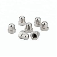 China Nickel Plated Din1587 Hex Domed Nuts for sale