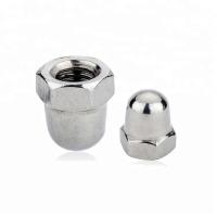 China Nickel Plated Din1587 Hex Domed Nuts for sale