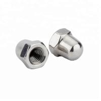 China Nickel Plated Din1587 Hex Domed Nuts for sale