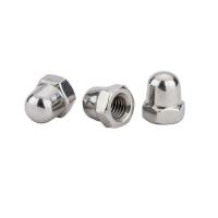 China Nickel Plated Din1587 Hex Domed Nuts for sale