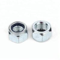 China Fine Pitch DIN 985 Hexagon Nylon Insert Lock Nuts ZINC PLATED for sale