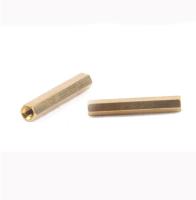 China Brass Screw Copper Isolation Column Hexagon Coupling Nuts DIN6334 for sale