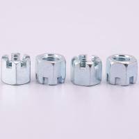 China Round Lock Hexagon Slotted Nuts For Automotive Industry for sale