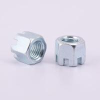 China Round Lock Hexagon Slotted Nuts For Automotive Industry for sale