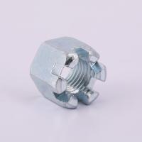 China Round Lock Hexagon Slotted Nuts For Automotive Industry for sale