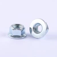 China Torque Type All Metal Plating Hex Flange Nut Sliver Surface for sale