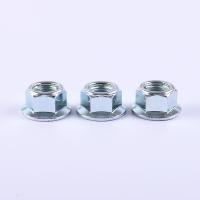China Torque Type All Metal Plating Hex Flange Nut Sliver Surface for sale