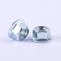 China Torque Type All Metal Plating Hex Flange Nut Sliver Surface for sale