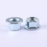 China Torque Type All Metal Plating Hex Flange Nut Sliver Surface for sale