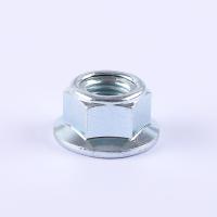 China Torque Type All Metal Plating Hex Flange Nut Sliver Surface for sale