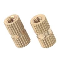 China DIN6303 GB17880.1 Brass Rivet Nut Inlaid Copper Polished for sale