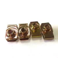 China DIN34818 M6 Spring Slice Nuts Speed U Clip Spring Nut Sheet Spring Nuts With Tapping Screw Thread for sale