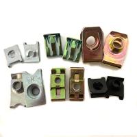 China DIN34818 M6 Spring Slice Nuts Speed U Clip Spring Nut Sheet Spring Nuts With Tapping Screw Thread for sale