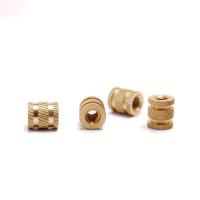 China M3-M12 Brass Knurled Nut Through Hole Inlaid Injection Knurled Copper Nuts for sale