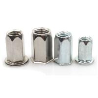 China Flat Head Open End Hex Rivet Nut Blind Riveting Round Head Full Hex Rivet Nuts for sale