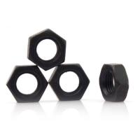China Black Oxide Hexagon Thin Nut DIN439 Hex Nut Blacken for sale