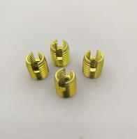 China M4 M5 M6 Screwed Threaded Brass Insert Nuts Zinc Plated DIN 7965 for sale