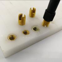 China M4 M5 M6 Screwed Threaded Brass Insert Nuts Zinc Plated DIN 7965 for sale
